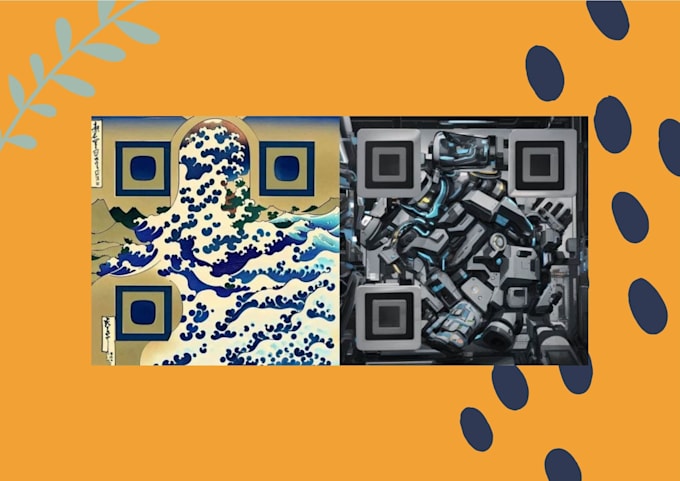 Make a custom artistic qr codes by Creativeconcep | Fiverr