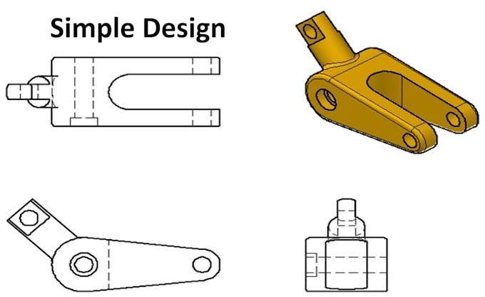 Make 2d drawing of anything using 3d model by Cadvisionary | Fiverr