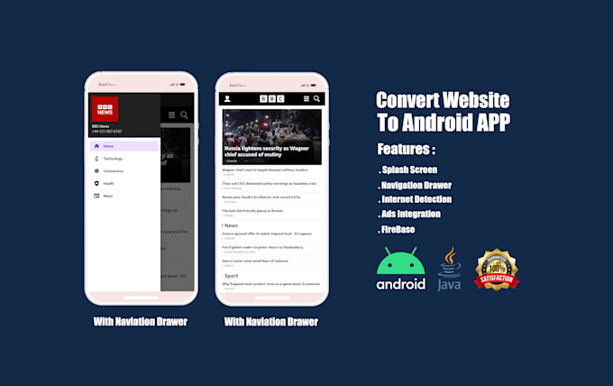 Convert any website to android app by Jumcoders | Fiverr