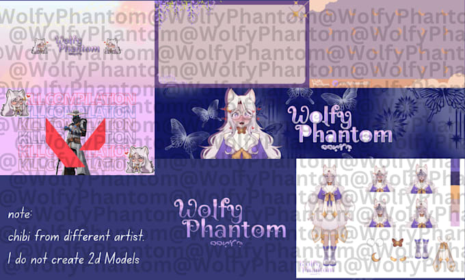 Make you a custom twitch overlay by Wolfyphantom026 | Fiverr