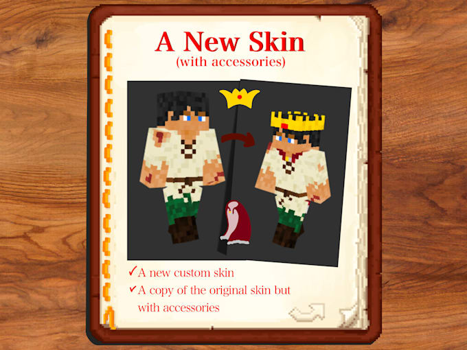 Create you a custom minecraft skin by Gabri_le | Fiverr