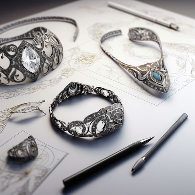 Draw 3d cad model jewelry design by Jockelbraun44 | Fiverr