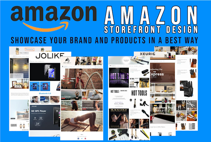 Create your amazon brand store or storefront design by Amzayesha09 | Fiverr
