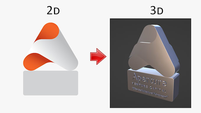 Convert your 2d logo into a 3d model by Karinaoz | Fiverr