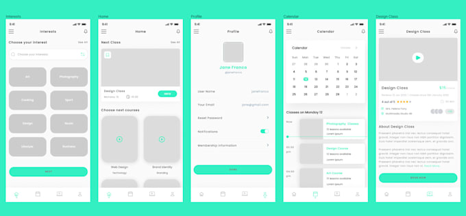 Do ui ux design for android and ios mobiles in figma by Imisbahm | Fiverr