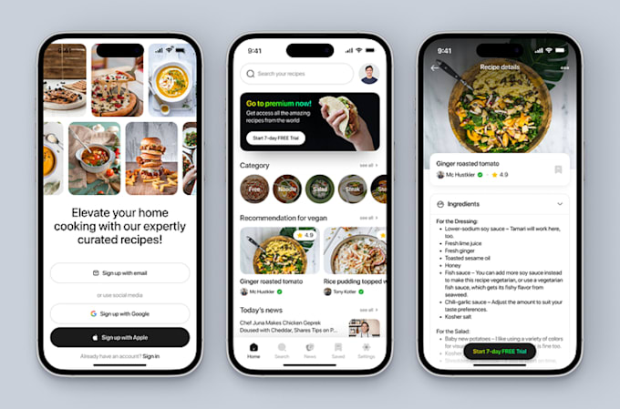 Design a mobile app ui ux for android or ios in figma by Ahmeddsgn | Fiverr