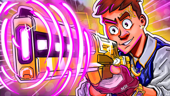 Draw cartoon youtube thumbnail in any style with unlimited revisions by ...