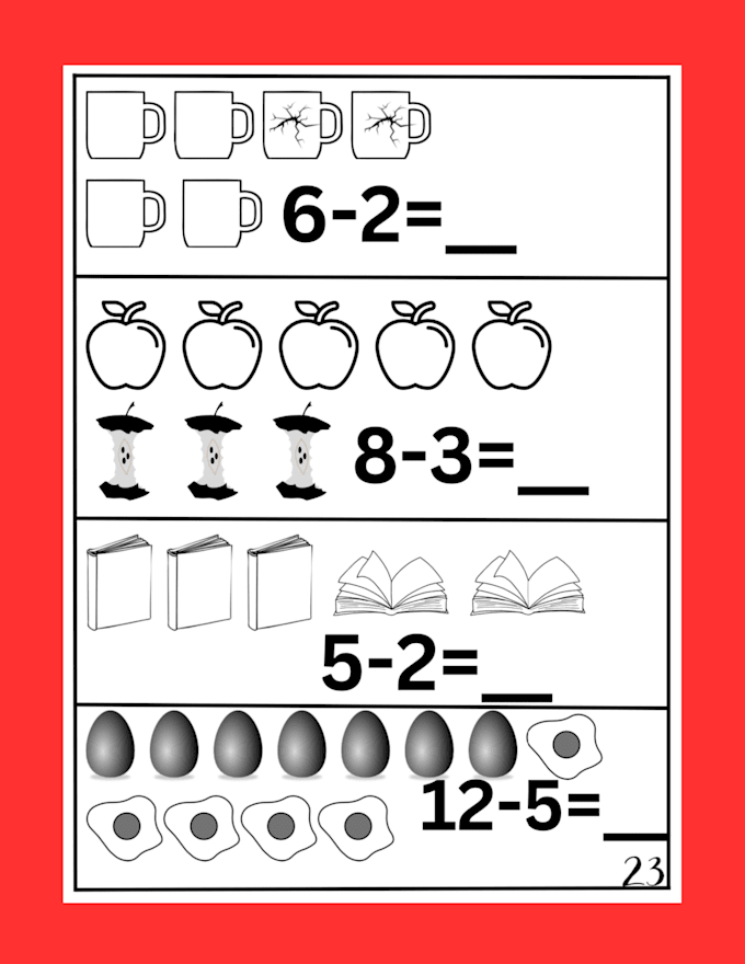 Design math worksheets and activity books for kids or adults by Mariama ...