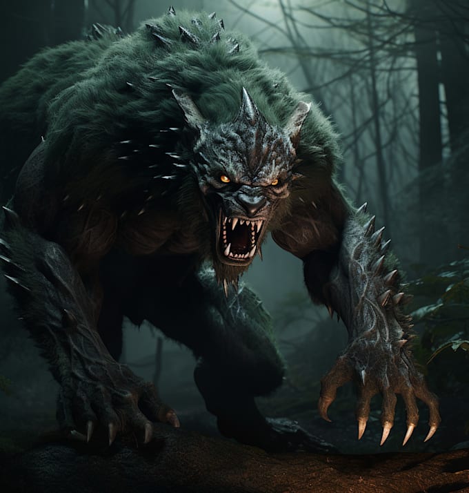 Draw fantasy horror monster character illustration by Madcenhter | Fiverr