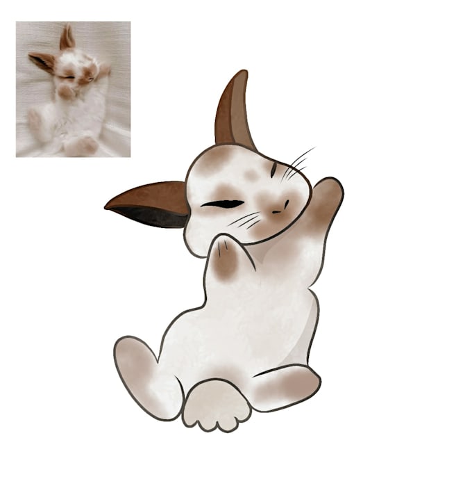 Draw cute chibi anime pet portrait in my style by Nihaart | Fiverr