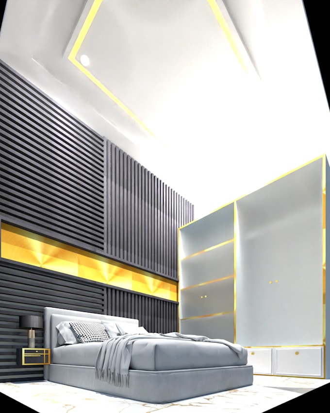 The design interiors bedroom by Zuda_arch | Fiverr