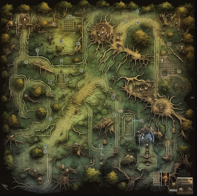 Make a high quality fantasy map for dnd, stories and campaigns by ...
