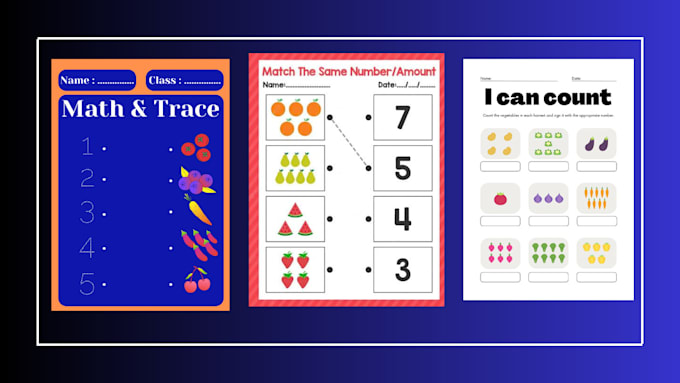 math worksheet design