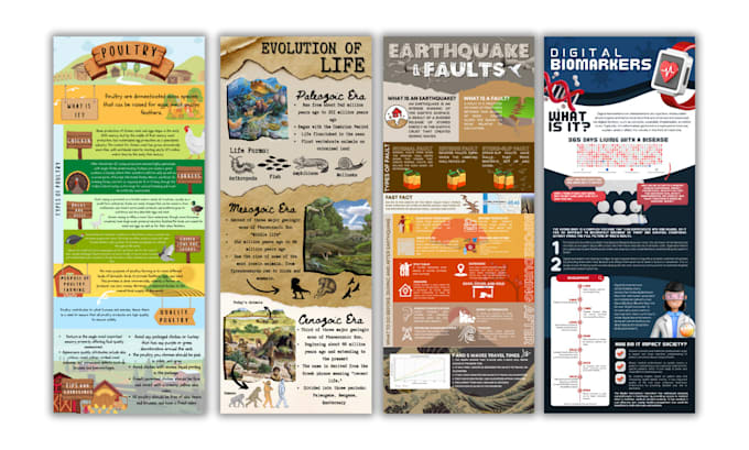 Design a creative and astounding infographic by Edrilynnicholea | Fiverr