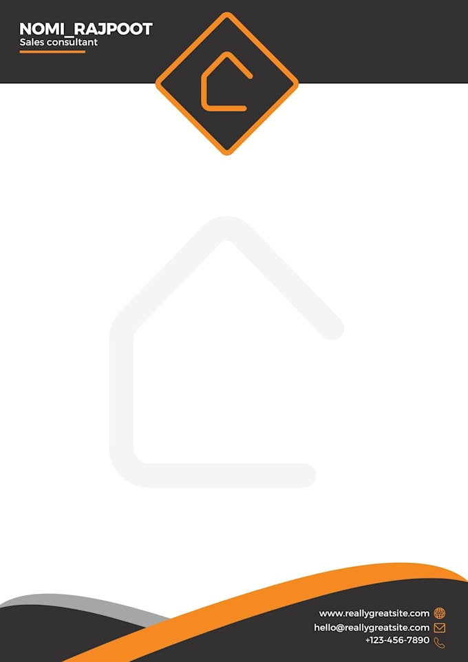 Make stunning custom letterhead design in editable formats by ...