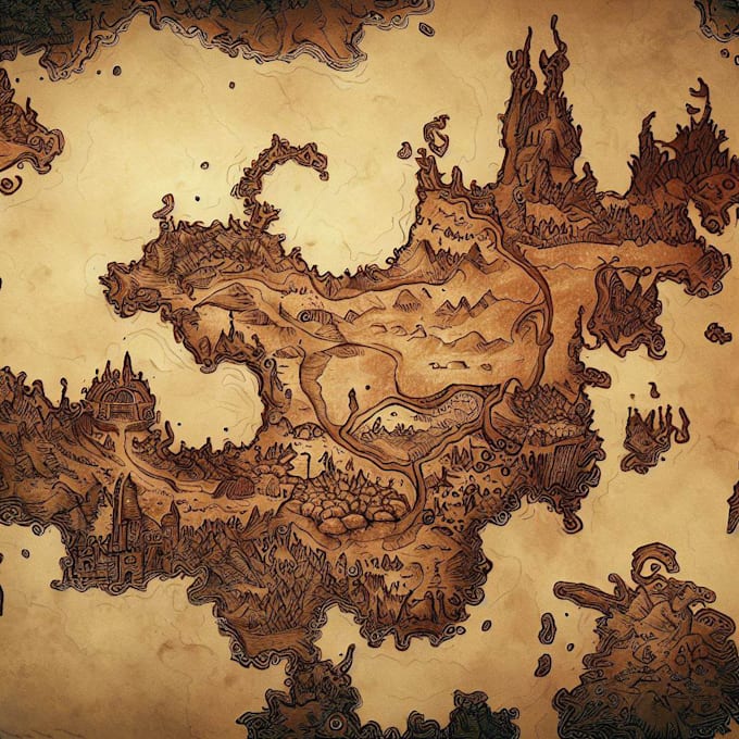 Make hand drawn fantasy maps for you by Ninamiller8 | Fiverr