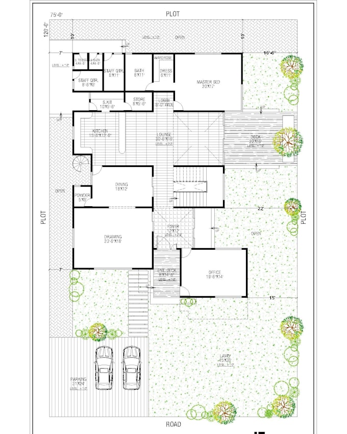 Draw 2d architectural floor plan in autocad by Asad03453289108 | Fiverr