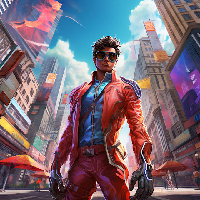 Drawing custom superhero character in action by Yawningquarr8 | Fiverr