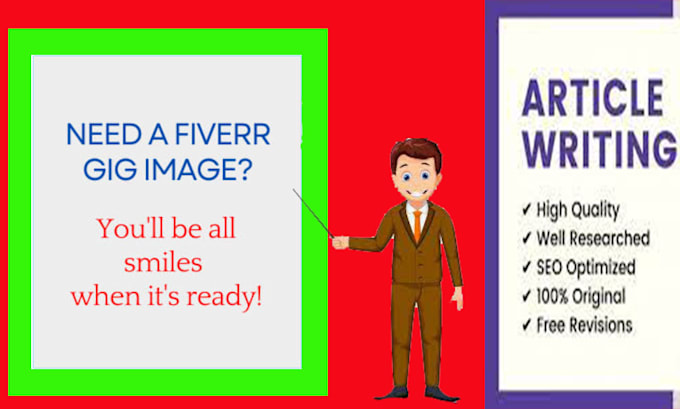 Create a catchy, personalized fiverr gig profile pic for you by ...