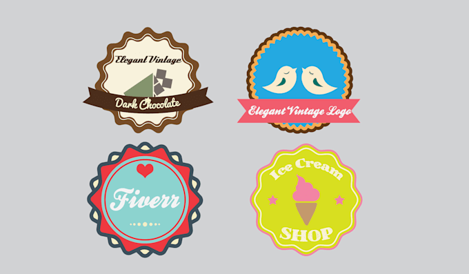 Make a round badge logo for you by Elegant_design | Fiverr