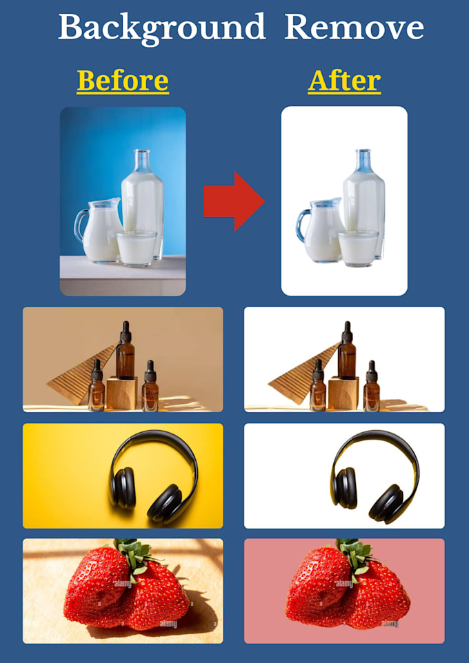 Remove background from images in 2 hours by Akiberfan | Fiverr