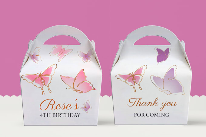 Do party box design and customize favor boxes for your party giveaways ...