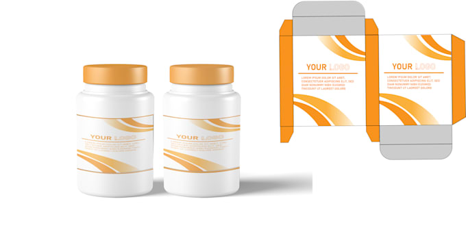Design medicine, box, label, pharmaceutical product logo and custom ...