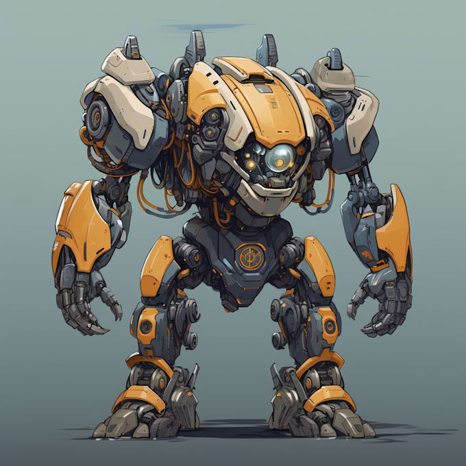 Design custom robot, mecha and cyborg character by Kevinritter41 | Fiverr
