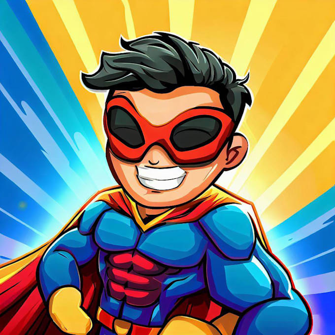 Create superhero cartoon character for you by Utsho_artwork | Fiverr