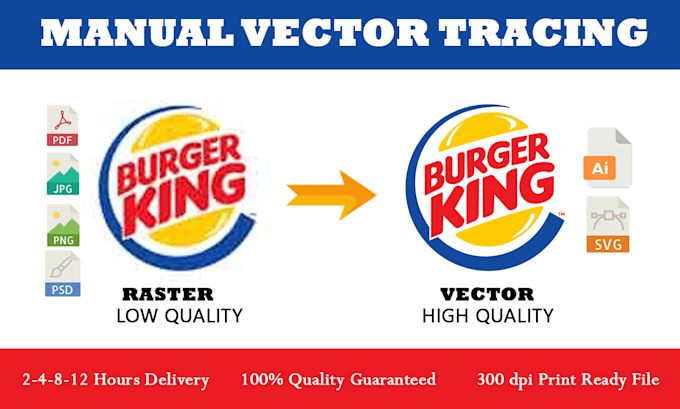 Do manual vector tracing, redraw logo and vectorize image by Lubna_09 | Fiverr