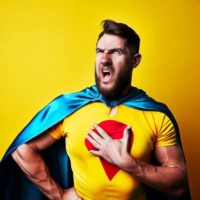 Draw custom comics superhero portrait by Latseomadillo | Fiverr