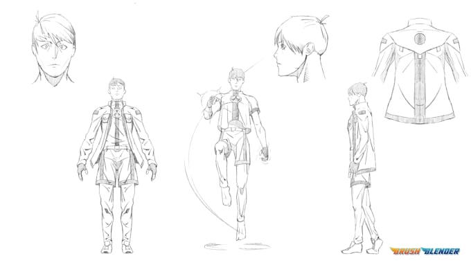 Draw anime, comic, webtoon, character design for you by Brushblender ...