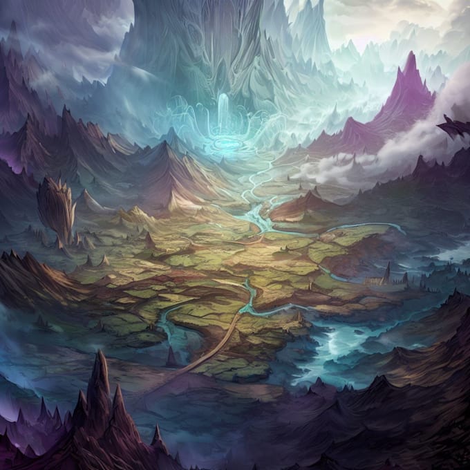 Create a high quality fantasy map for dnd and campaigns by Skunelope ...