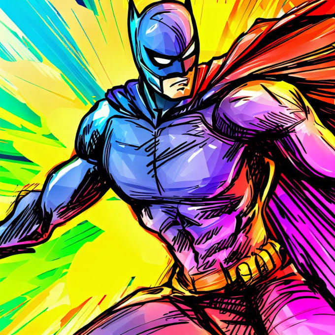 Draw superhero comic character by Qaakey | Fiverr