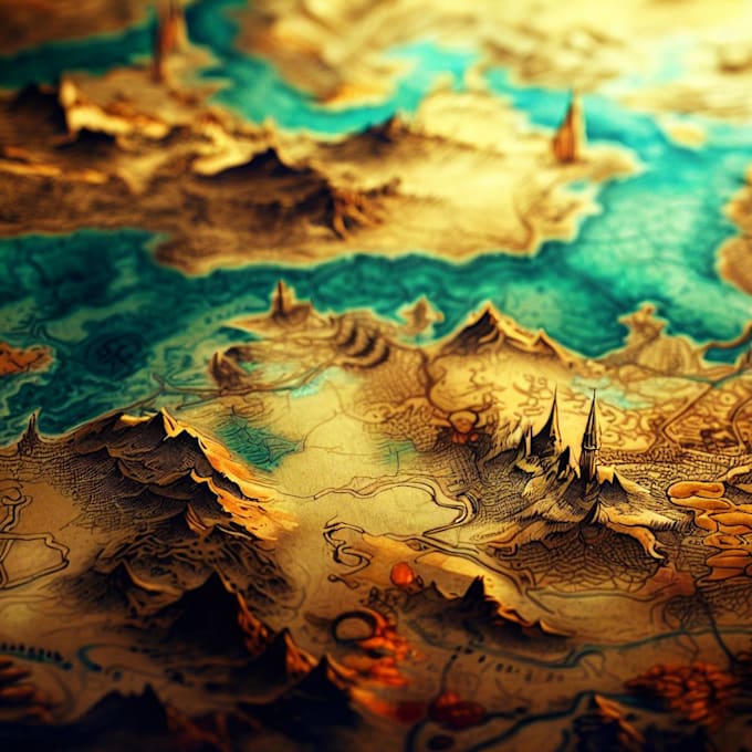 Make your fantasy map for you by Pelobbeot | Fiverr