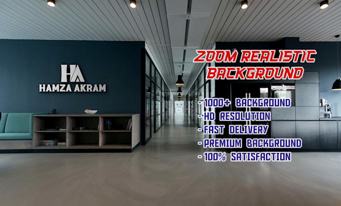 Design a marvelous google meet and zoom virtual background by Shamza786 ...