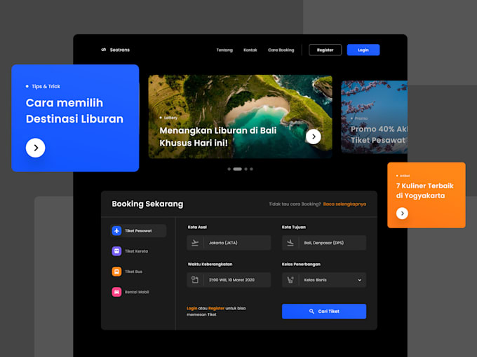 Create ui ux design for landing page by Habibalhakim | Fiverr