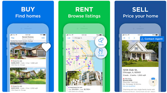 Build real estate app, property list app, agent app, renting app ...