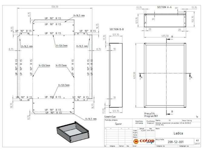 Create manufacturing drawings, dxf files, stl files by Zalp1606 | Fiverr
