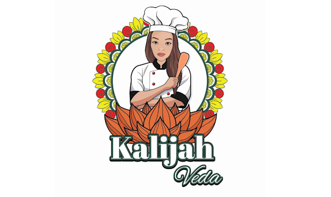 Do unique cook cartoon portrait, chef logo kitchener design by Atif886 ...