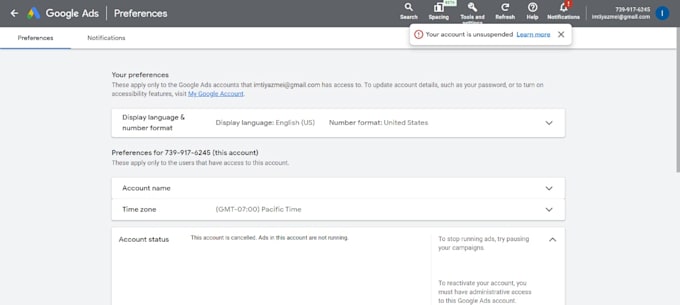 Recover your suspended google ads accounts by Pasha899 | Fiverr