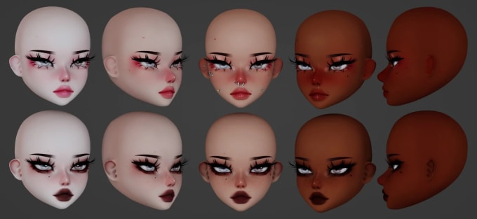 Do Custom Vrchat Avatar Vr Assets 3d Model Vrc Avatar Vr Character Vrc Avis Rig