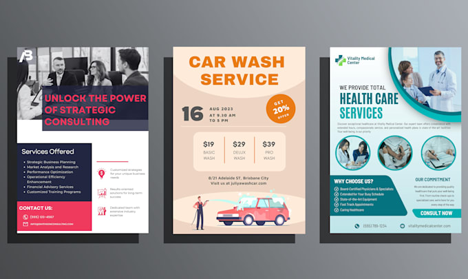 Design unique and eyecatching flyers, posters, leaflets etc by ...