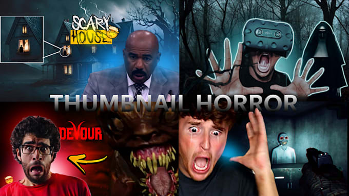 Create scary horror youtube thumbnail by Nerox7373 | Fiverr
