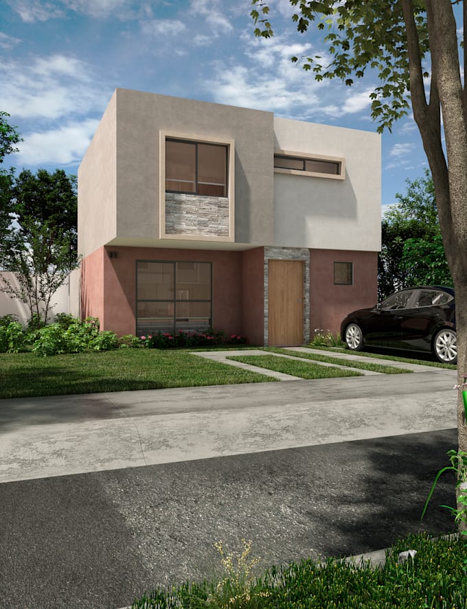 Exterior rendering in high quality by Arch_3drender | Fiverr