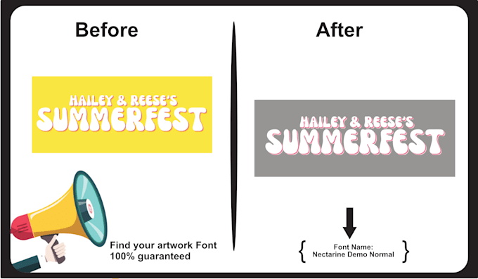 Find same fonts and typography by Hussainkhan012 | Fiverr