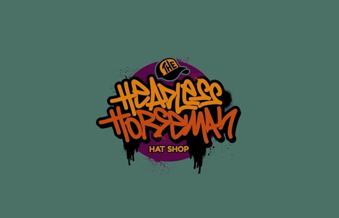 Graffiti street style headless horseman logo by Roxanneehauser | Fiverr