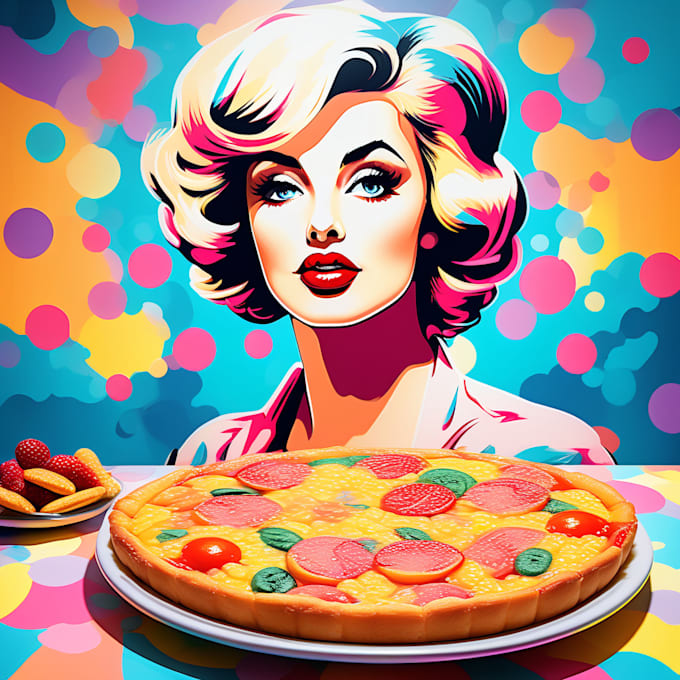 Do food pop art of your food by Maisielumbala | Fiverr