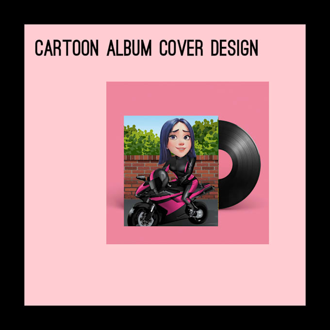 Design attractive cartoon album cover cartoon vintage for poster album ...