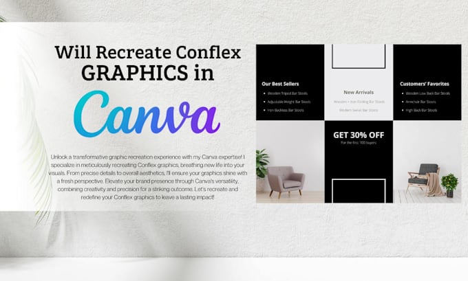 Redesign, convert or recreate graphics in canva by Rhexcalilan | Fiverr